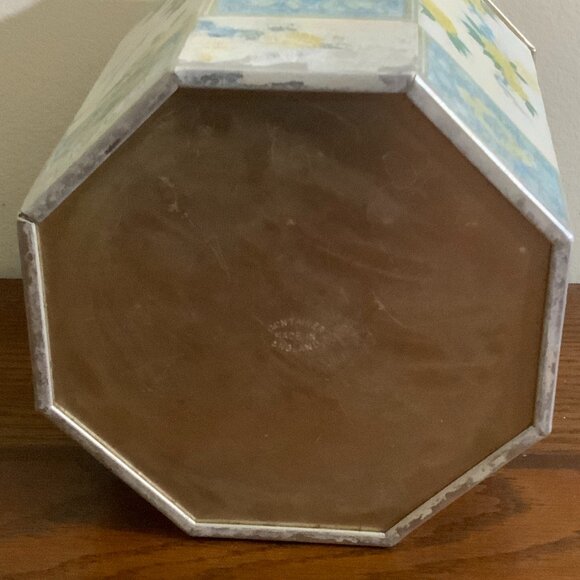Vintage | Accents | Vintage English Floral Octagonal Tin Made In ...